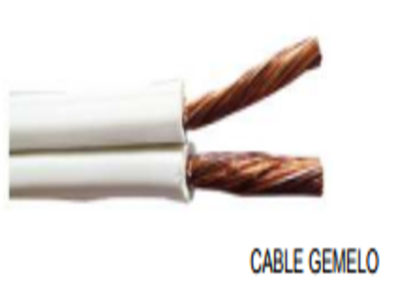 CABLE GEMELO 60ºC 300V, COLOR BLANCO - Construex Ecuador
