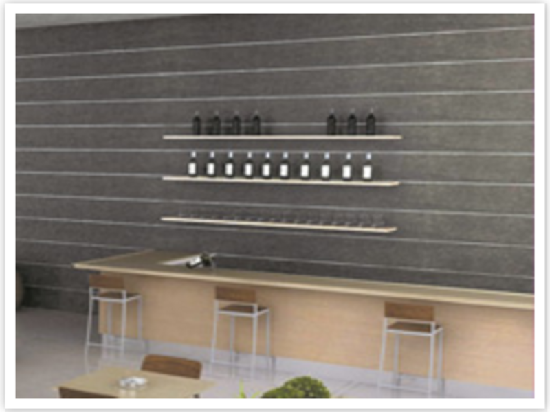 MDF Ranurado Tableros para Exhibicion : Novocentro Sur | Construex